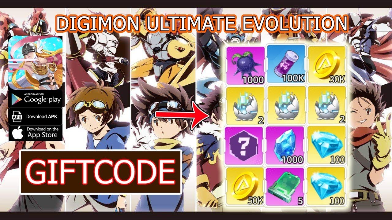Digimon Ultimate Evolution & All Codes | 4 Giftcodes Digimon Ultimate ...