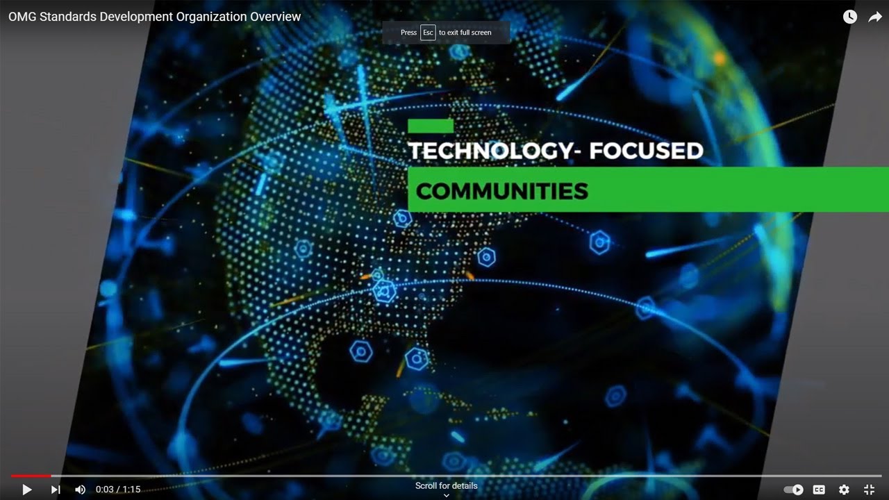 Object Management Group® Overview: Technology Focused Communities - YouTube