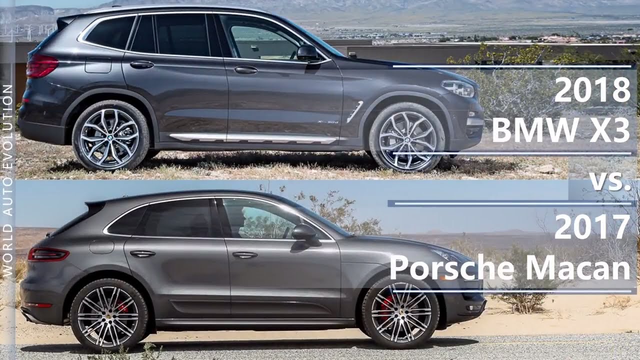 2018 BMW X3 Vs 2017 Porsche Macan technical Comparison YouTube