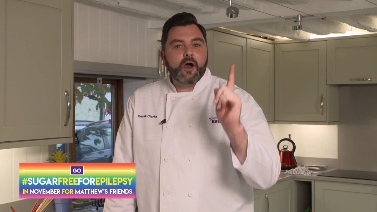 Chef Derek wants you to go #sugarfreeforepilepsy - YouTube