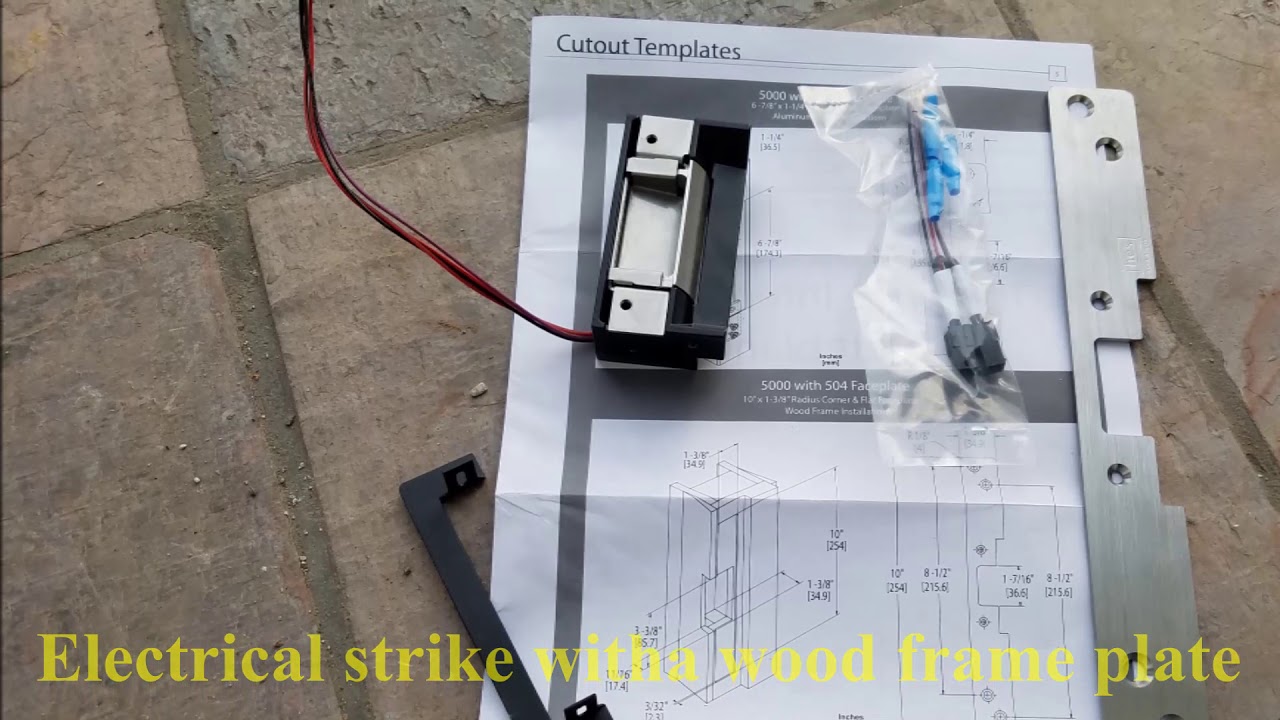 Electrical strike install on a wood door- security Systems ...