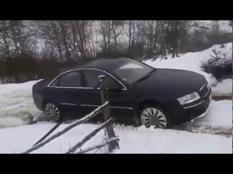 Audi A8 in snow - YouTube