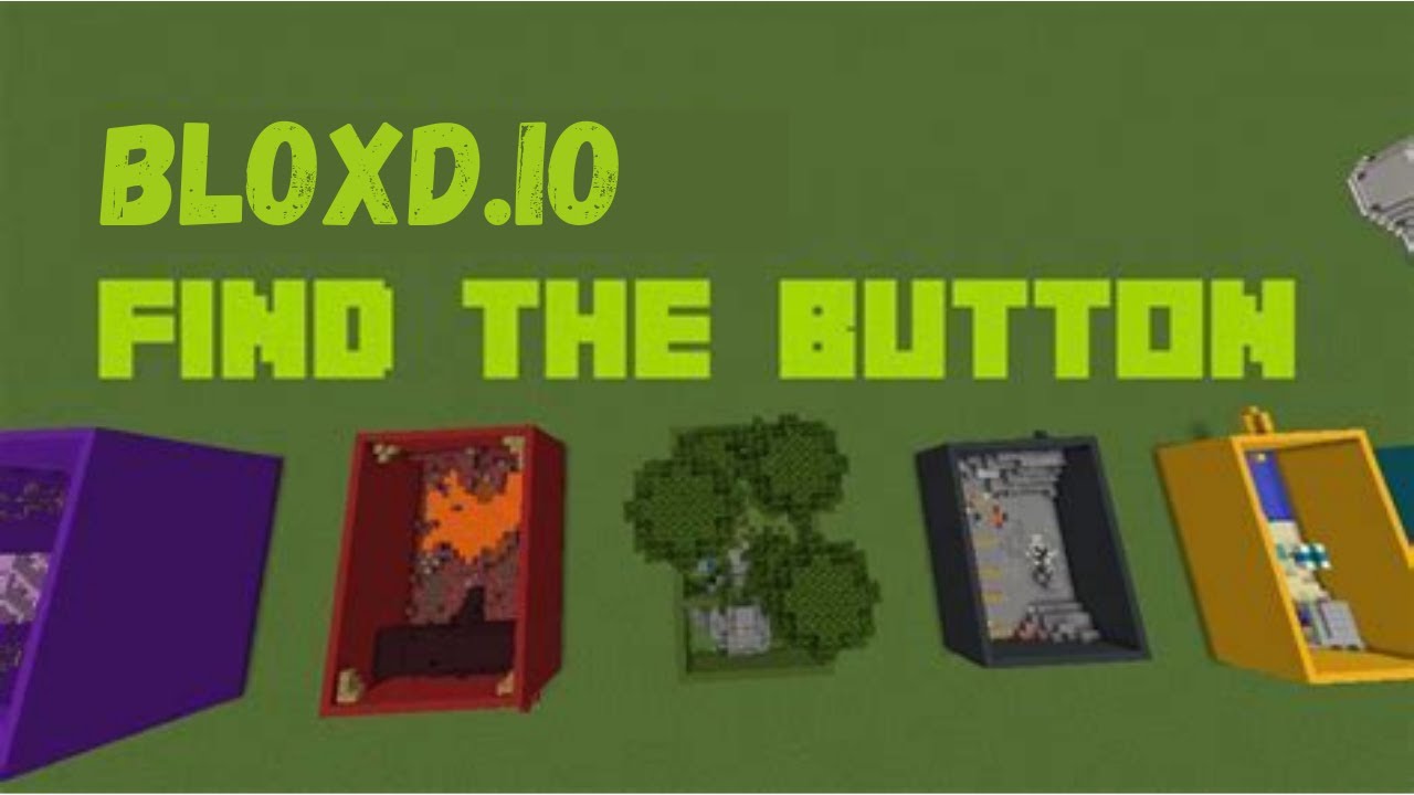 Find The Button Playthrough! Fake Minecraft (Bloxd.io) LEVELS 1-10 ...