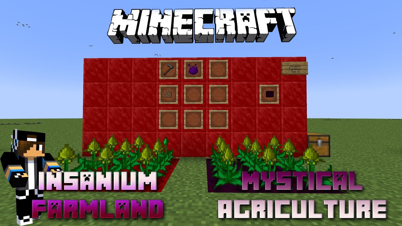 Insanium Farmland 🍎🪴🍋 Minecraft Mystical Agriculture Tutorial 🍎🪴🍋 ...