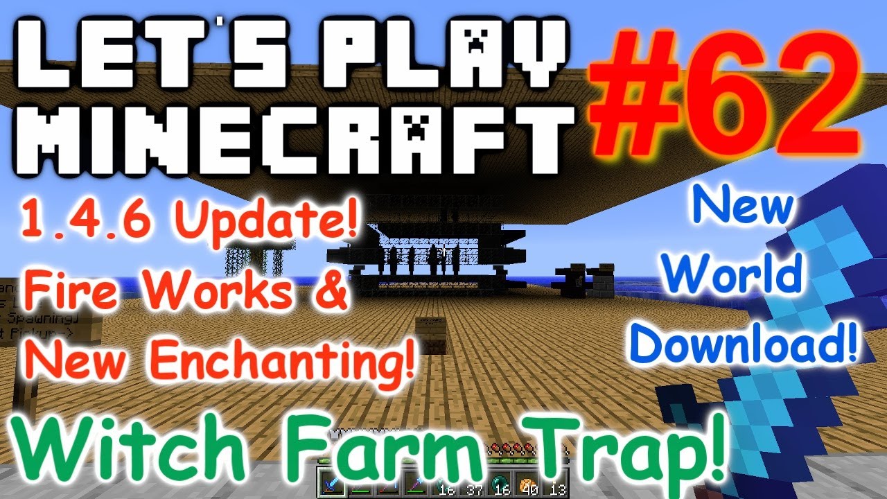 Let's Play Minecraft Survival (Part 62) - Witch Farm Trap Shifty ...