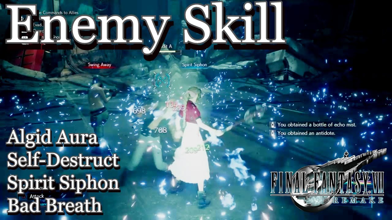 Final Fantasy VII Remake - Enemy Skill Location Guide - YouTube