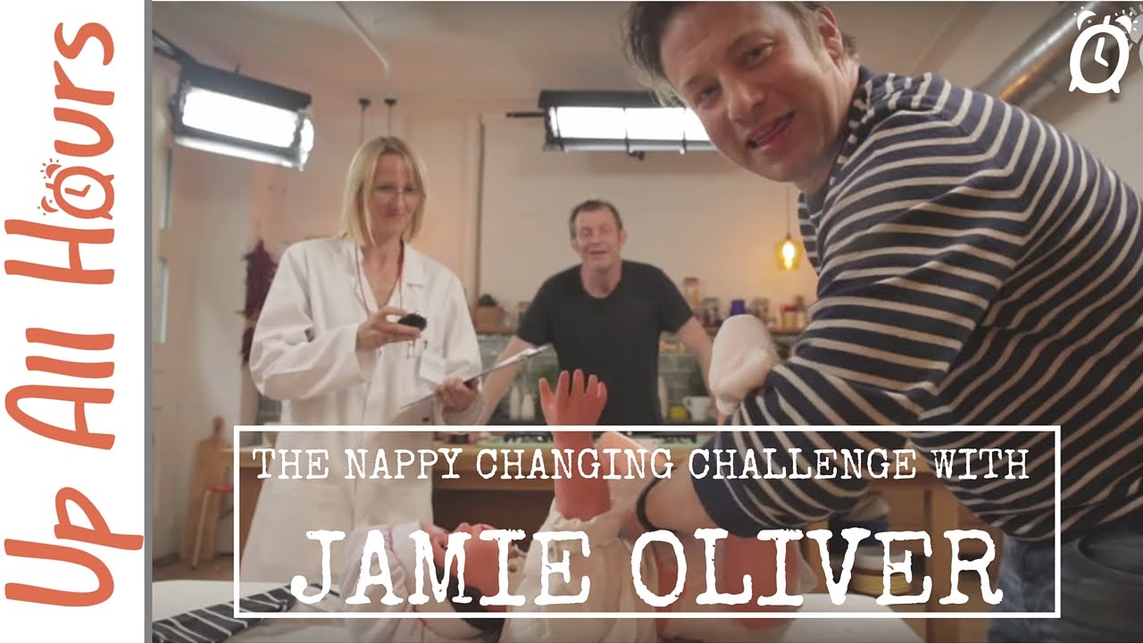 Jamie Oliver Nappy Changing Challenge - Up All Hours - YouTube