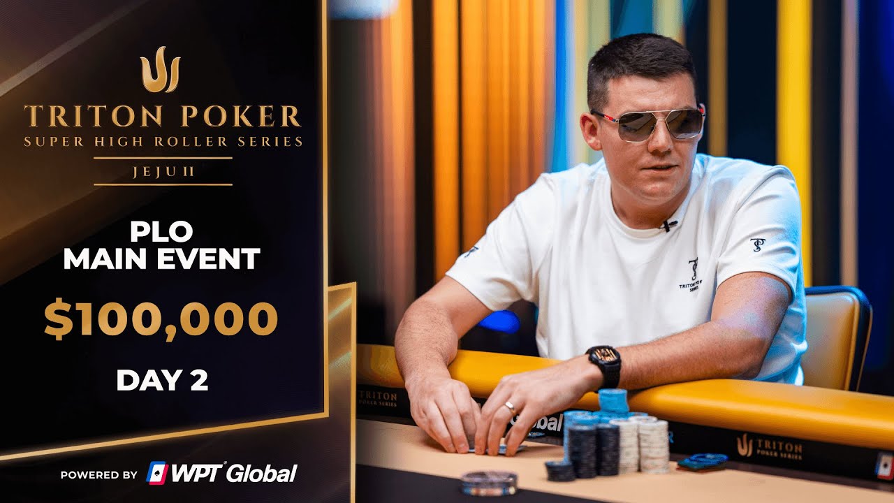$100K PLO Main Event – Event #12, Day 2 | Triton Poker Series Jeju II ...