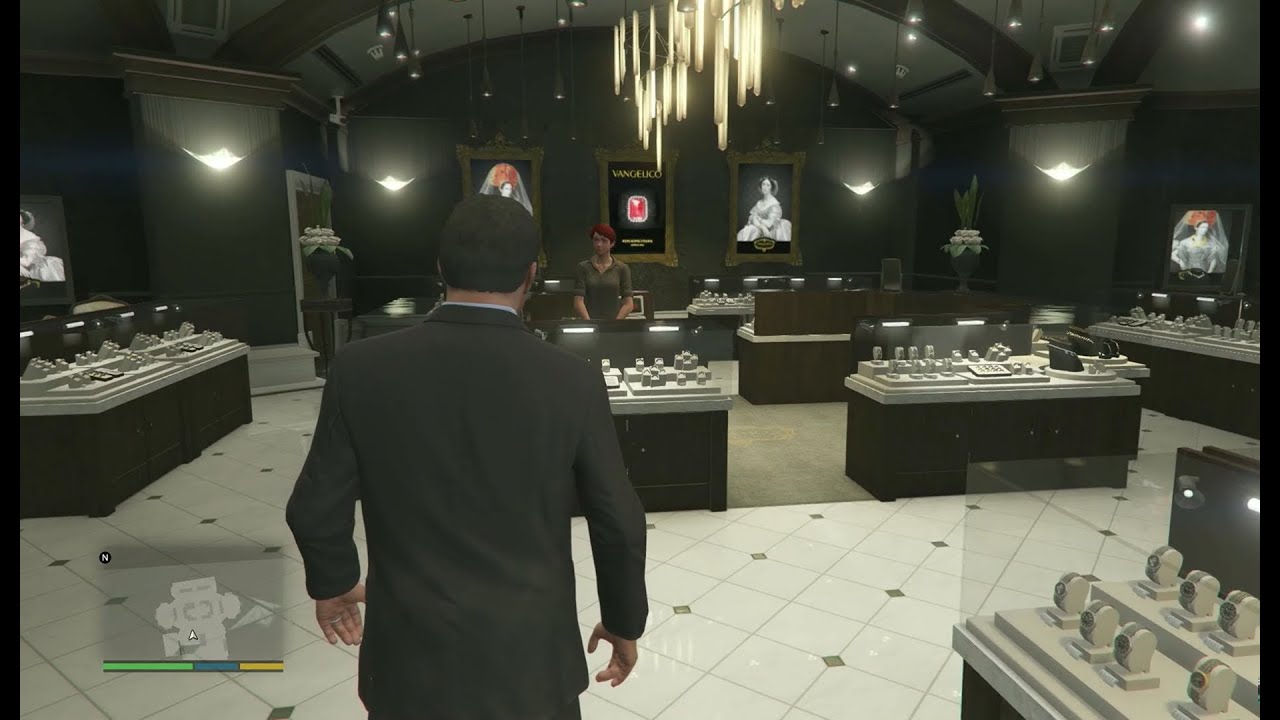 GTA V - Casing the Jewel Store - YouTube