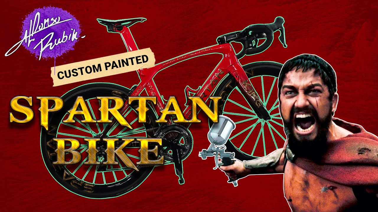 This is how i custom painted these bike with SPARTAN design - YouTube