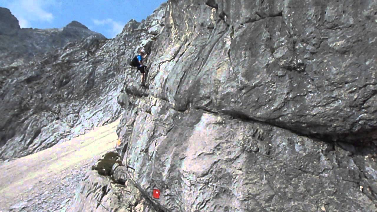 Začátek Ferraty na Grober Priel - YouTube