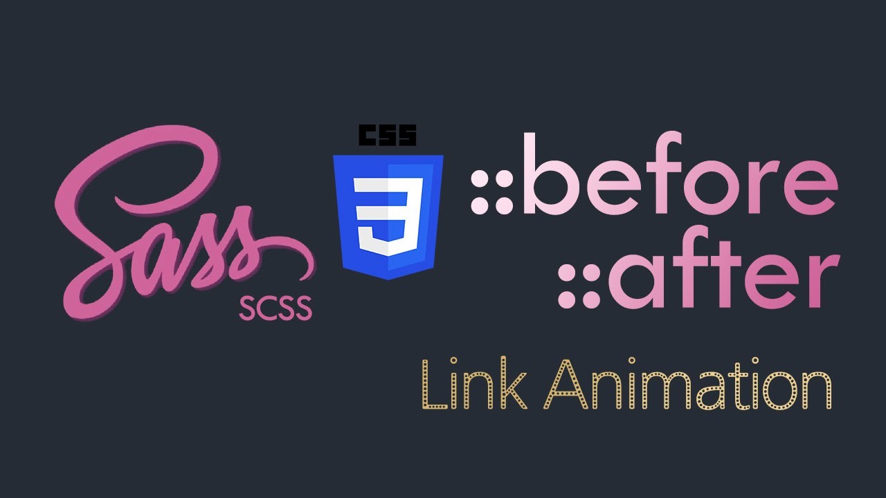 Sass (SCSS): CSS 가상요소(::before, ::after)를 이용한 링크 애니메이션 (Link Animation ...