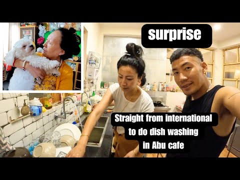 Surprise || international dish washer || Tibetan vlogger || Abu cafe || bir || India || - YouTube