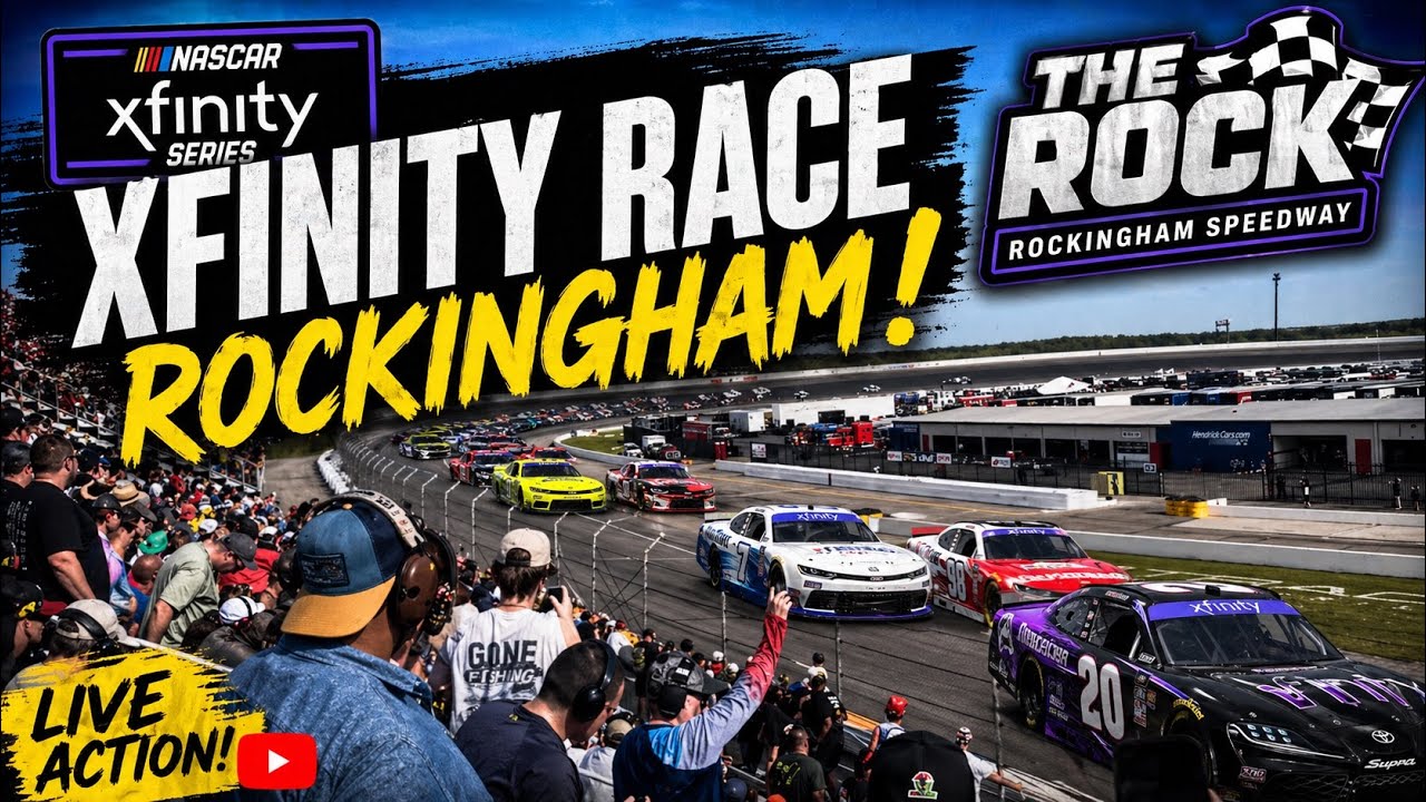 NASCAR XFINITY Series Race at Rockingham 2025 - YouTube