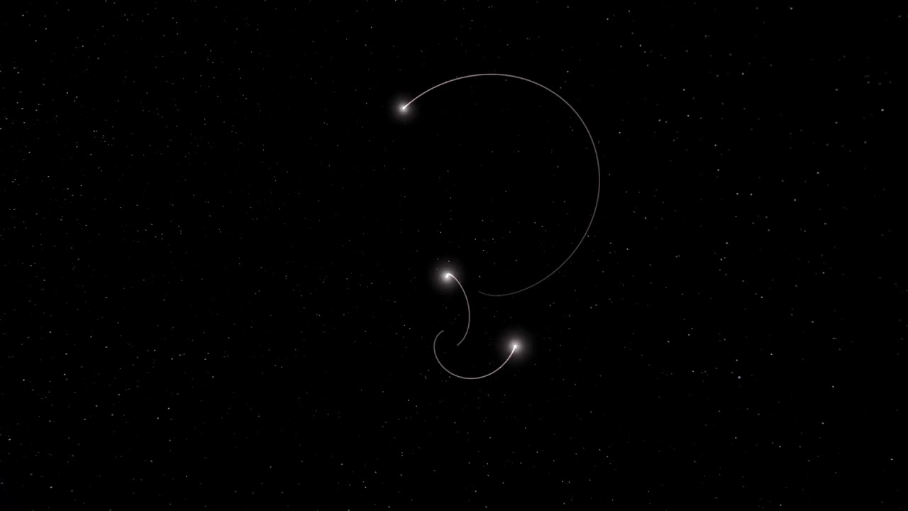 3-body Orbits 2 (chaotic) - YouTube