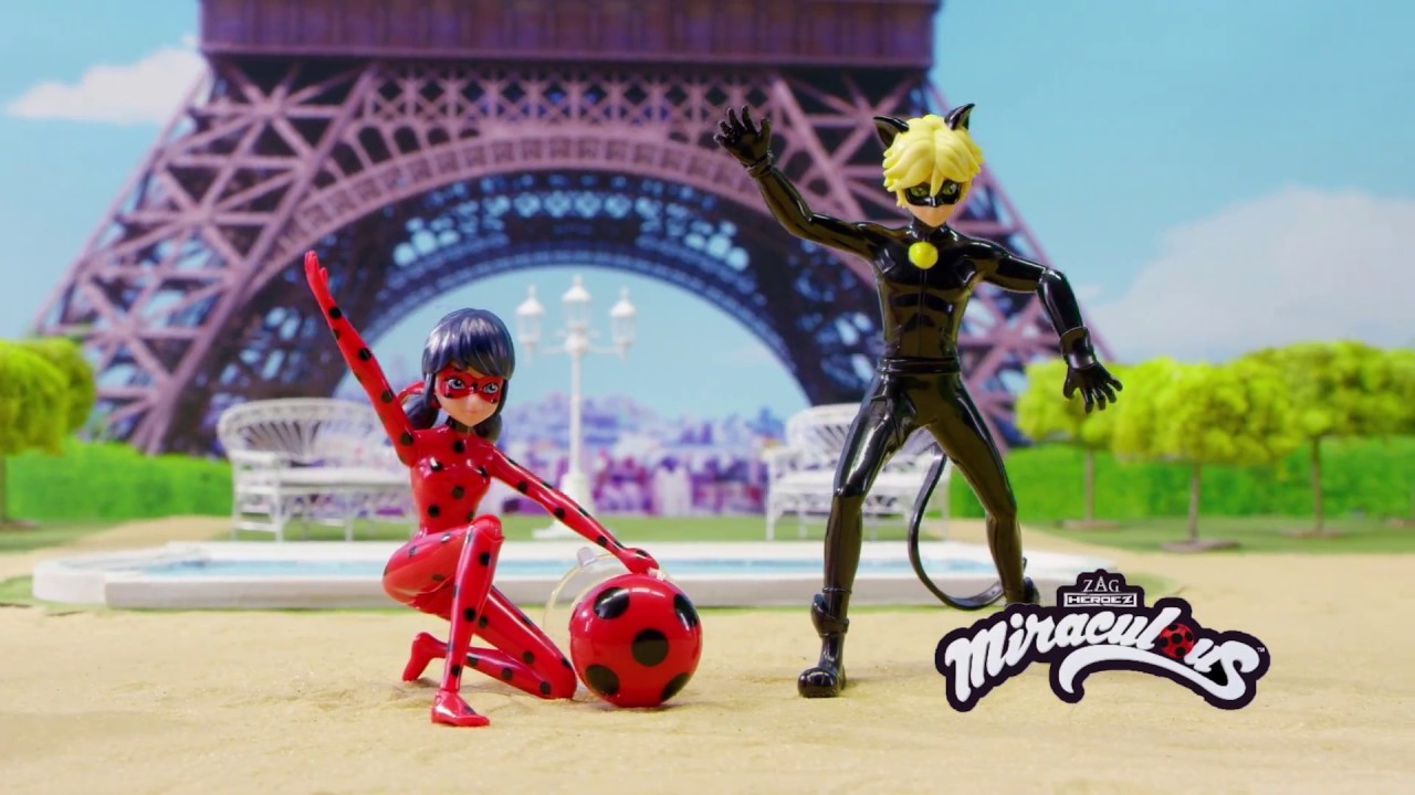 Miraculous Action Figures & Flying Ladybug - YouTube