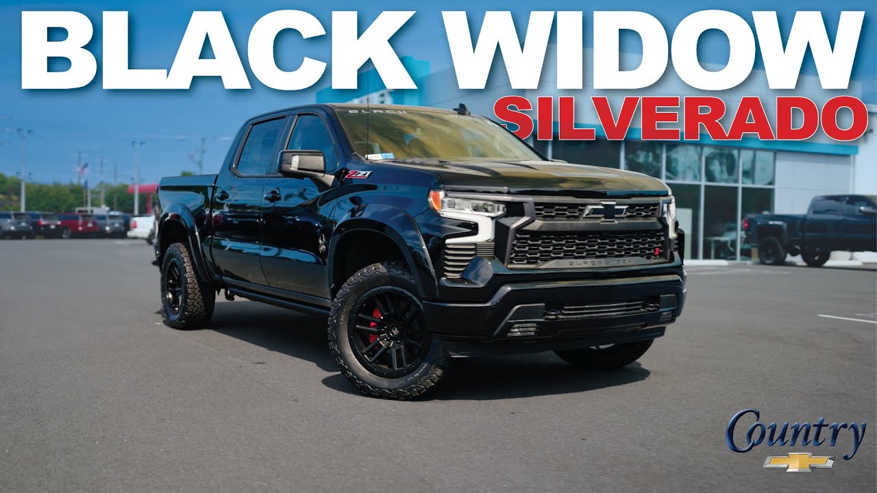 Custom-Built Chevy Silverado Z71 BLACK WIDOW Edition - YouTube