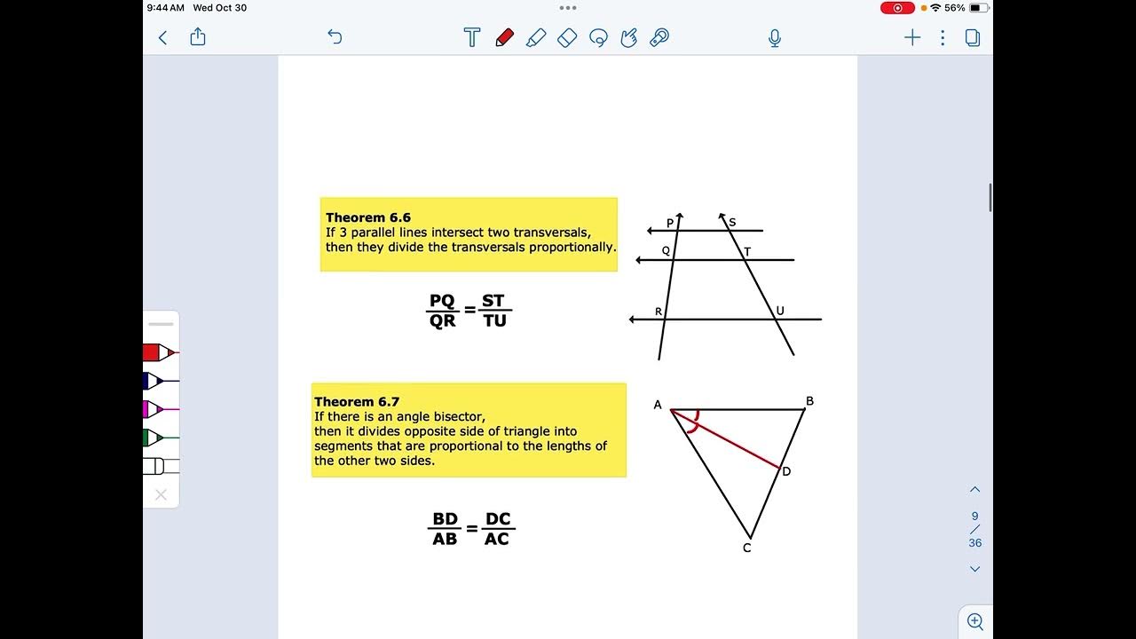 Ch. 6 Lesson 1 - Proportions in Geometry - YouTube
