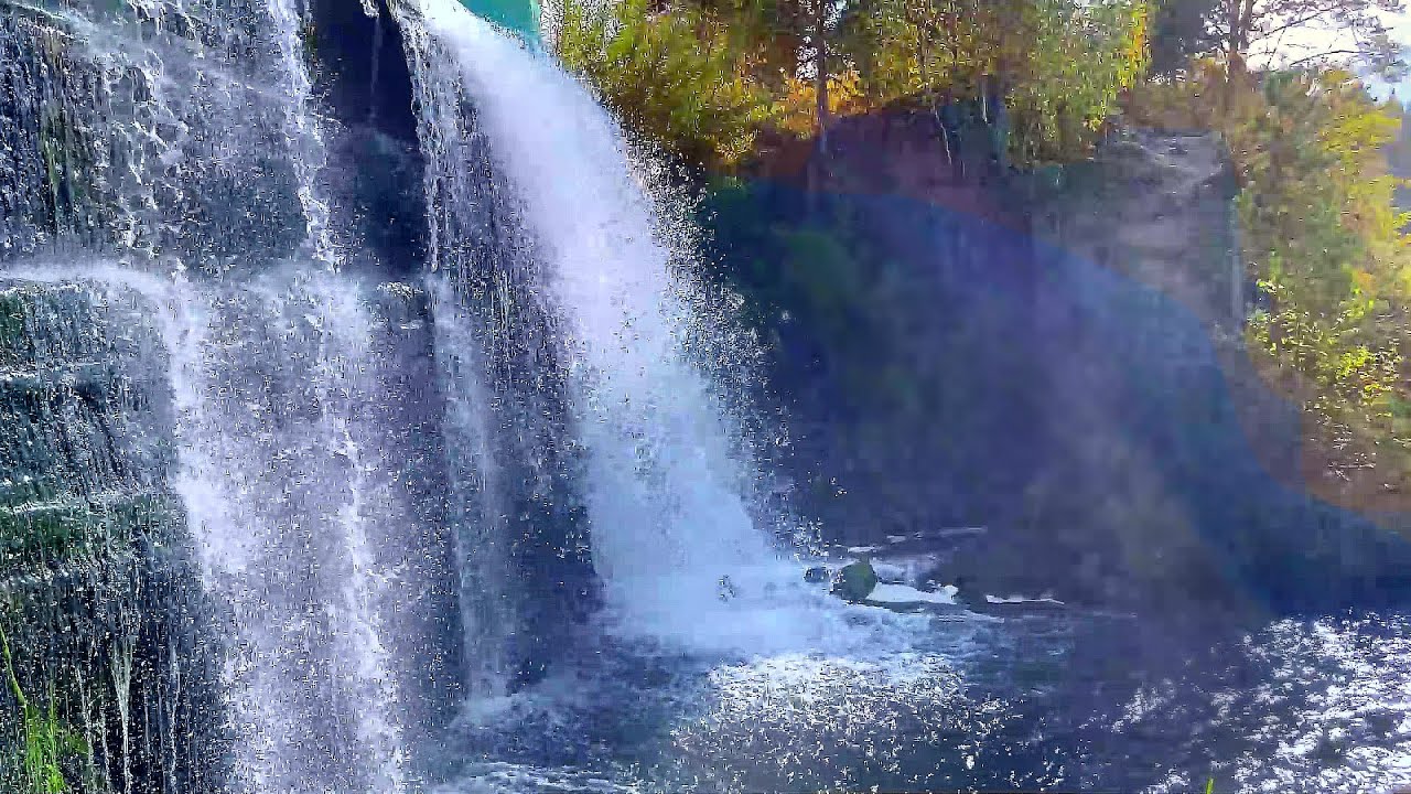 Serene Waterfall Symphony: 10 Hours of Nature's Tranquil Embrace - YouTube