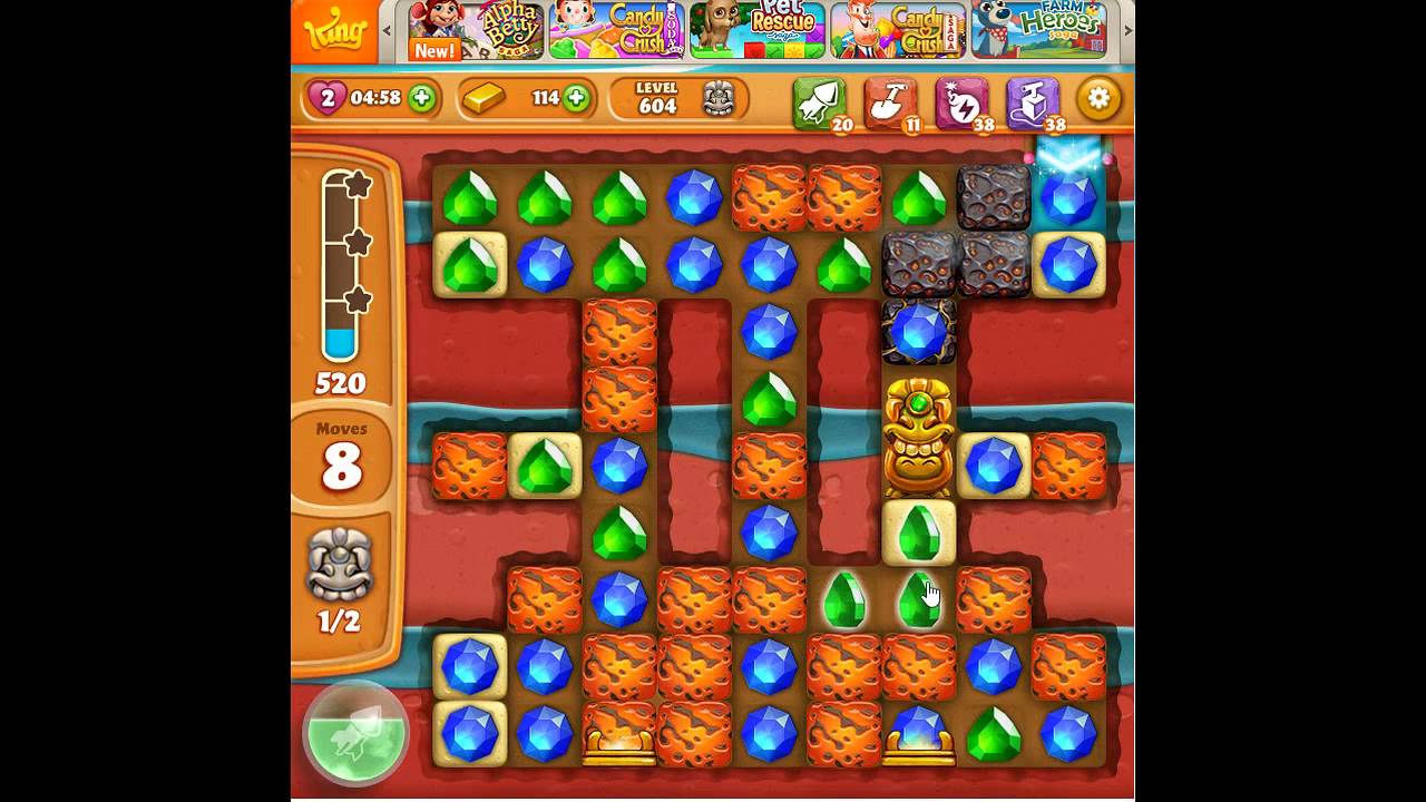 Diamond Digger Saga Level 604 - YouTube