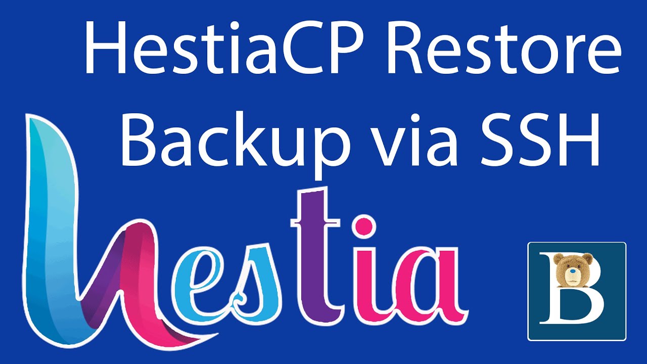 Hestia backup restore SSH - Import HestiaCP backup command line - YouTube