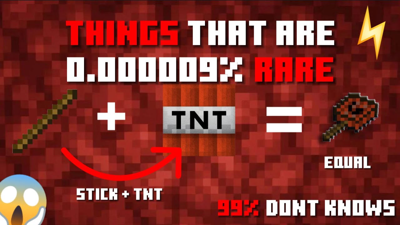 Minecraft Combining Stick and TNT = ????? - YouTube