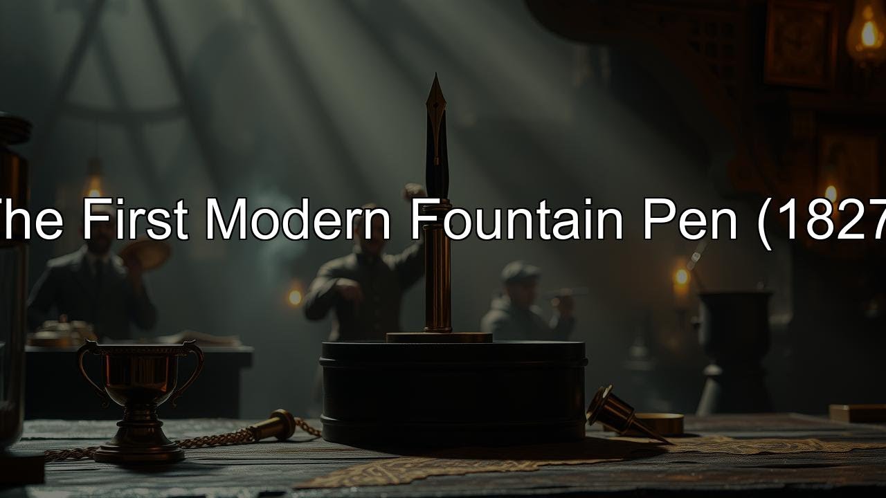 The First Modern Fountain Pen (1827) - YouTube