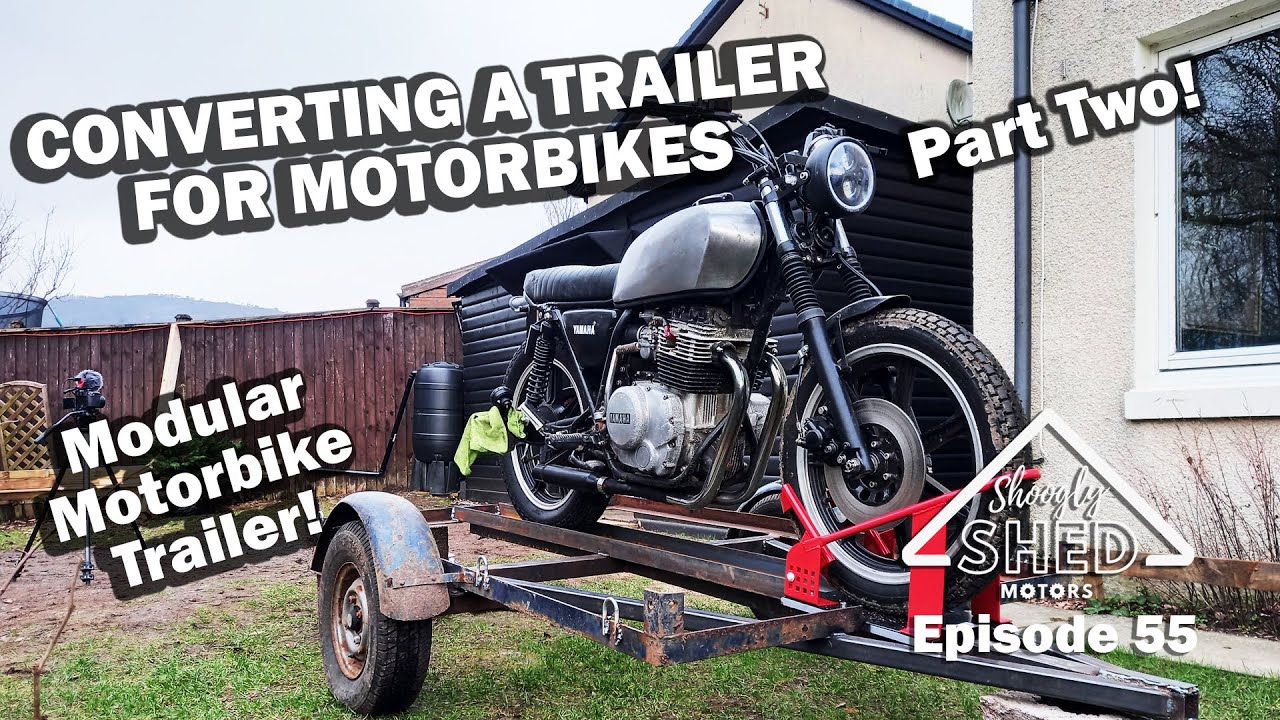 Converting a Trailer for Motorbikes! Modular Motorbike Trailer Episode ...
