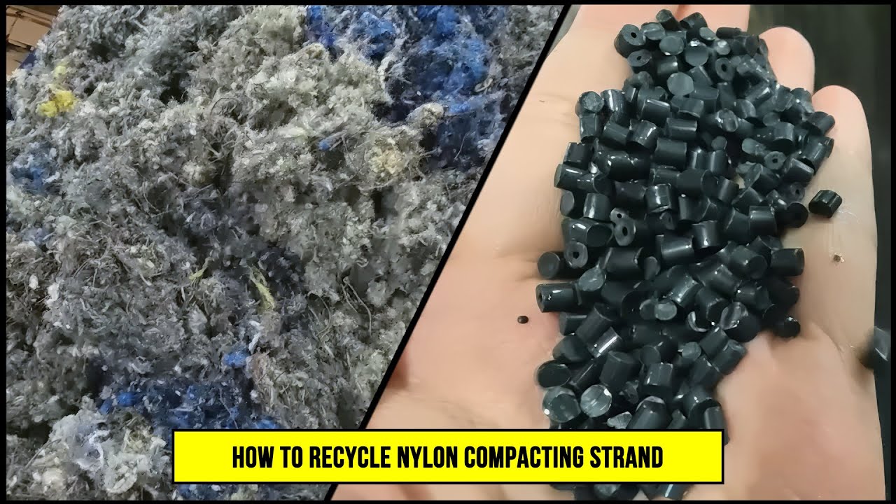 Plastic Recycling System for Nylon compacting strand - YouTube