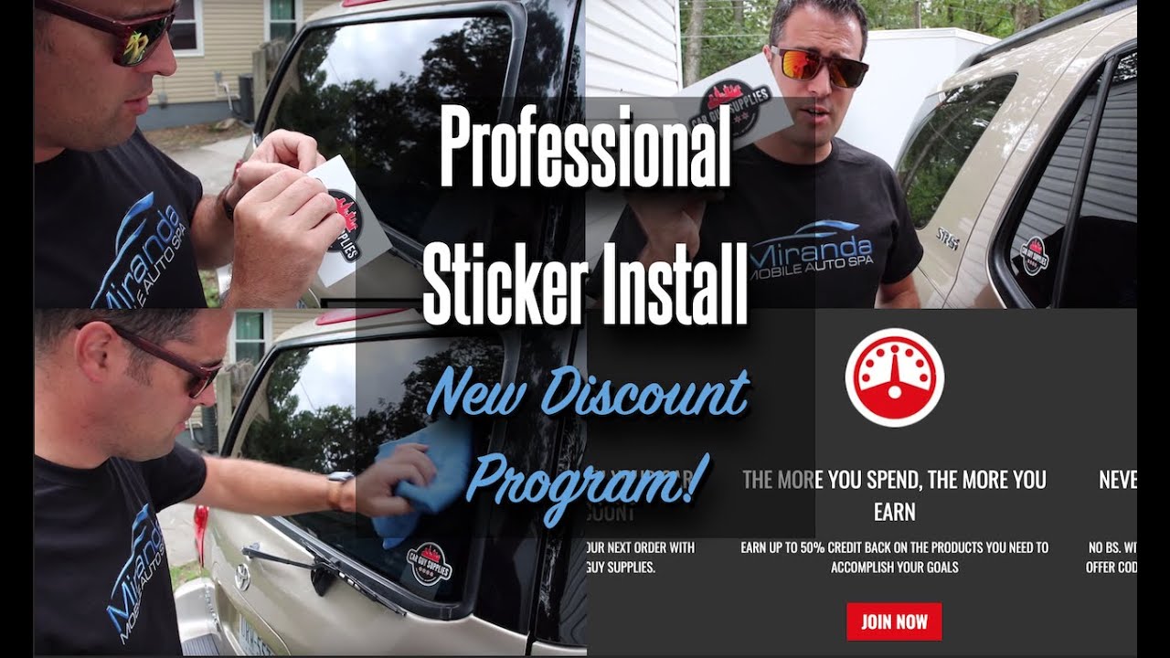 Professional Sticker Install! / New Discount Program for Carguysupplies ...