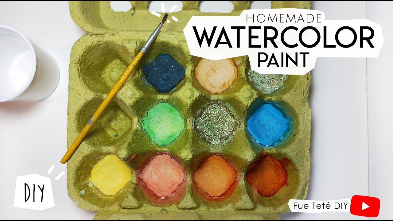 Watercolors - Make your own watercolor paint / DIY - YouTube
