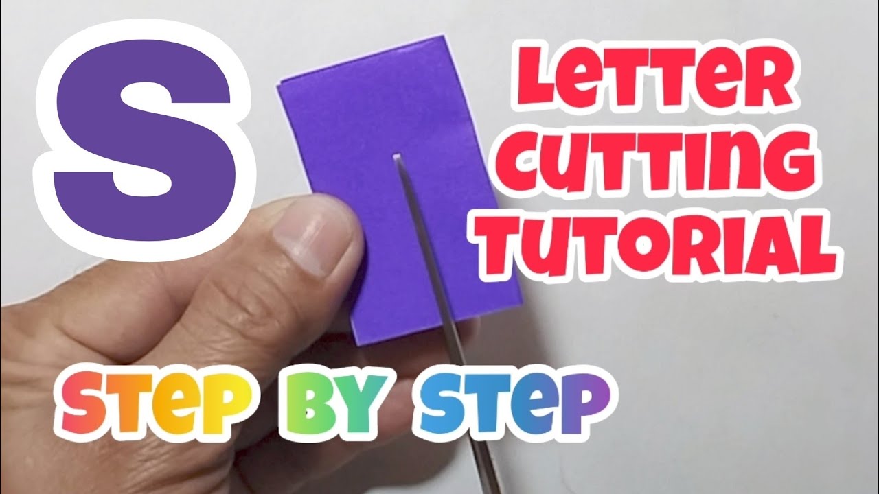Letter cutting tutorial S #lettercutting - YouTube