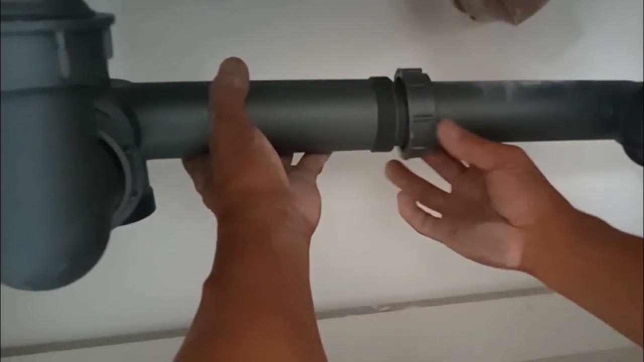 Paano mag install ng sink p-trap para sa drain? - YouTube