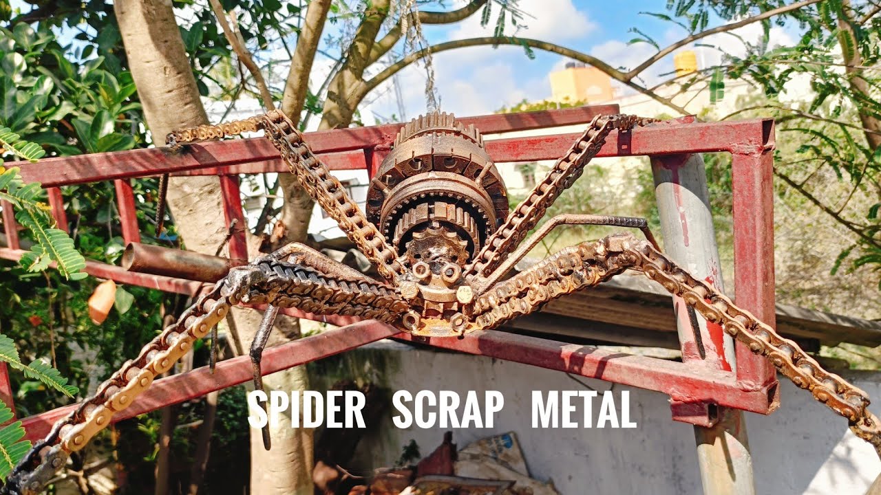 spider scrap metal - YouTube