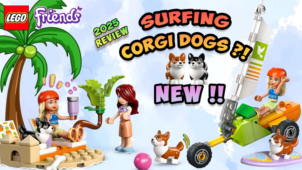LEGO Friends Surfing Dogs and Scooter Adventure (#42641) | 2025 Early ...