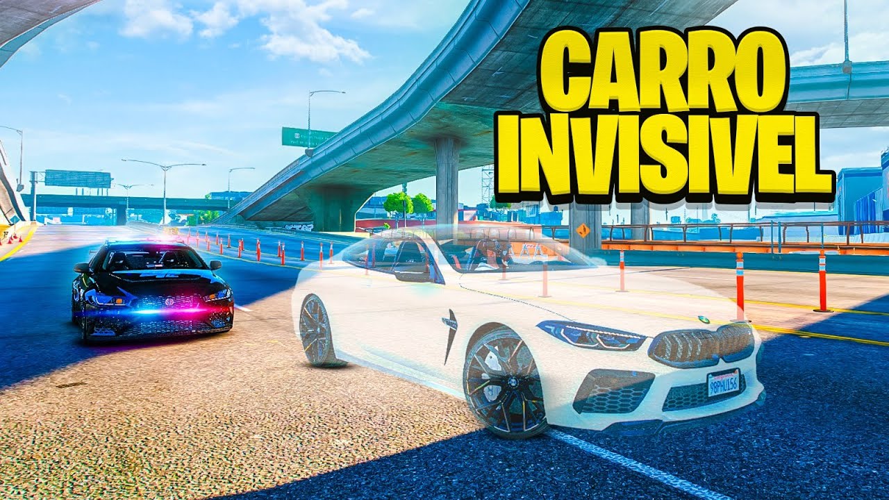 DEI FUGA COM UM CARRO QUE FICA INVISIVEL - YouTube