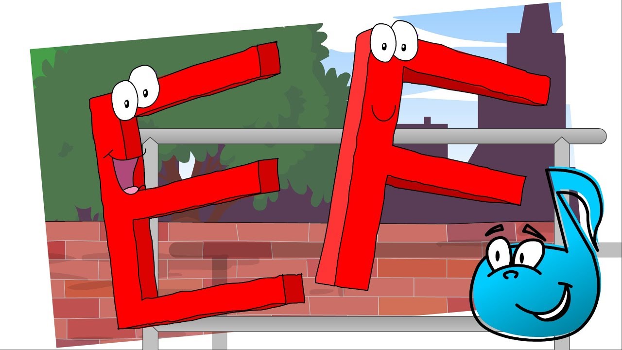 Piosenka o LITERKACH E i F || NutkoSfera || Piosenki DLA DZIECI ...