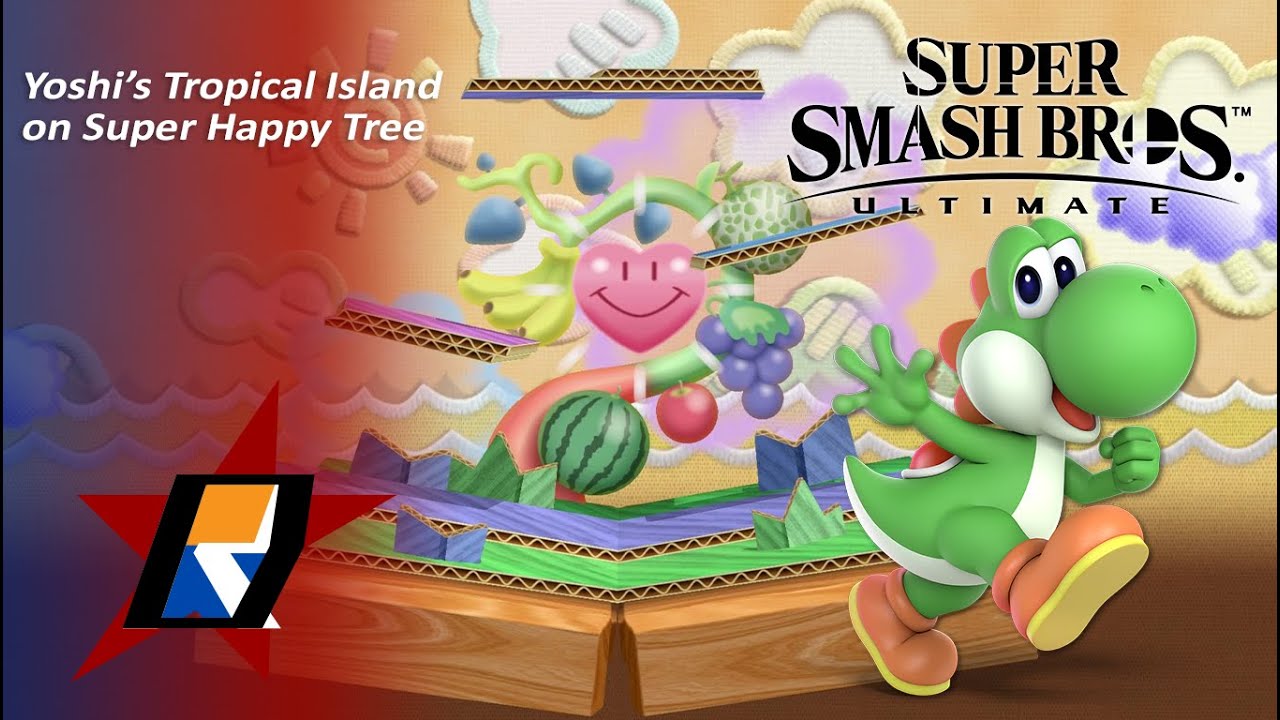 Smash Ultimate Custom BGMs #127- Yoshi's Tropical Island on Super Happy ...