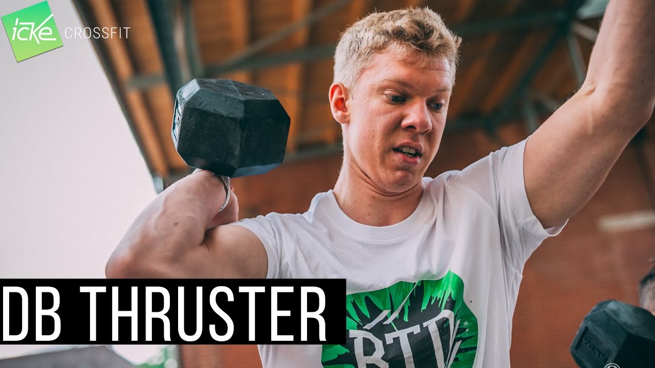 Single Arm Dumbbell Thruster - aka one arm db thruster - Demo by ...