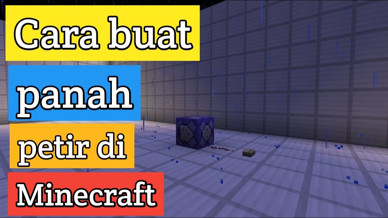 Cara buat panah petir - Minecraft Tutorial - YouTube