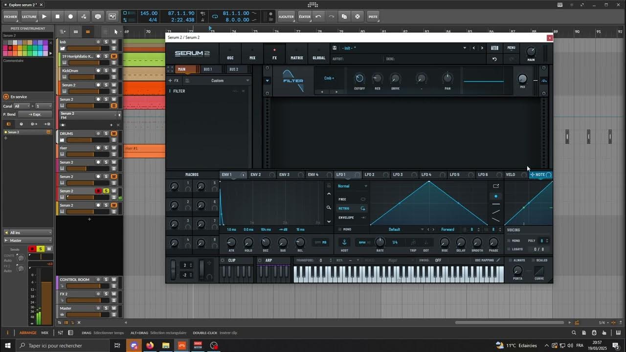 Keytracking the comb filter in Serum 2 Fx section - YouTube
