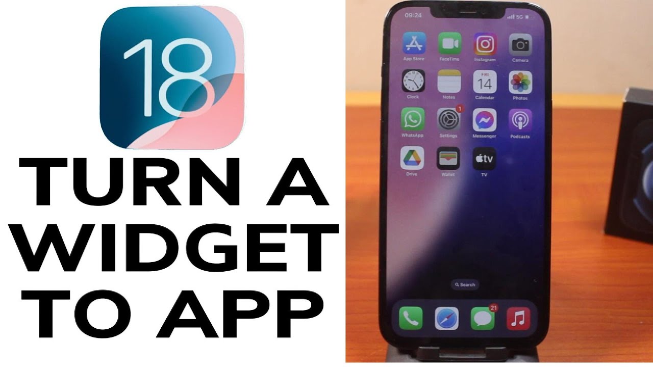 iOS 18: How to Turn Widget to App on iPhone - YouTube