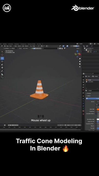 Traffic Cone Modeling In Blender 🔥#blender #3d #viralvideo #mehtabanwarofficial - YouTube