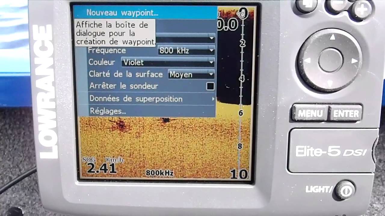 utilisation du LOWRANCE Elite 5 DSI.MP4 - YouTube