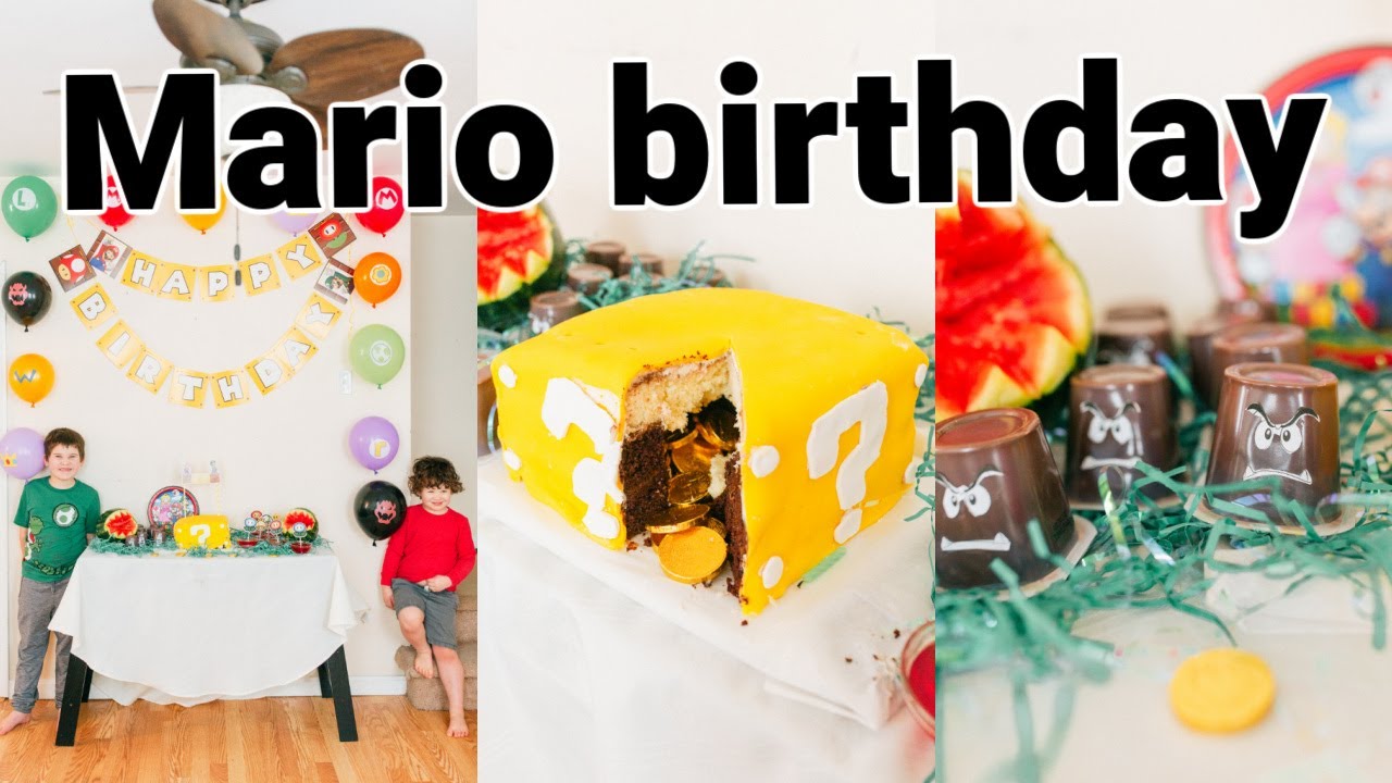 MARIO BIRTHDAY PARTY IDEAS BOY BIRTHDAY PARTY IDEAS GUMBAS, PIRANHA ...