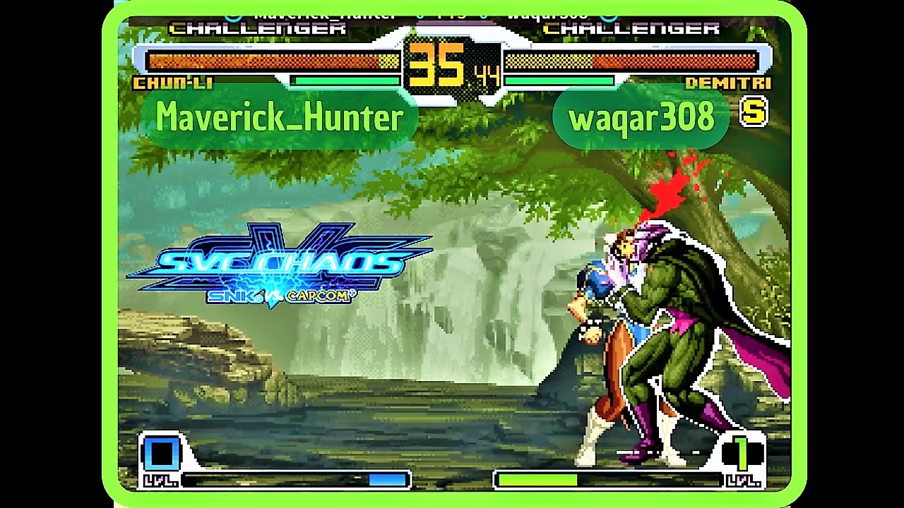 Fightcade 2 SVC Chaos: SNK VS Capcom Plus - Maverick_Hunter VS waqar308 ...