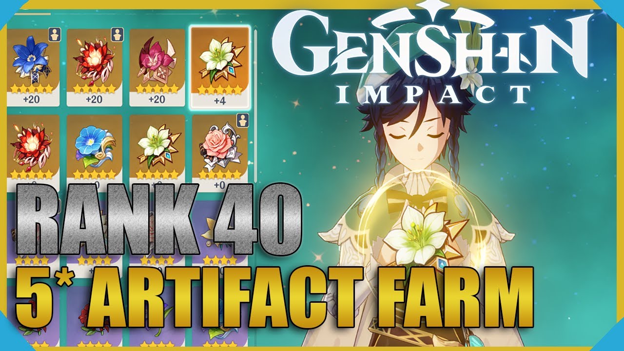 Rank 40 Level 80 5* Artifact Domain Farm - Genshin Impact - YouTube