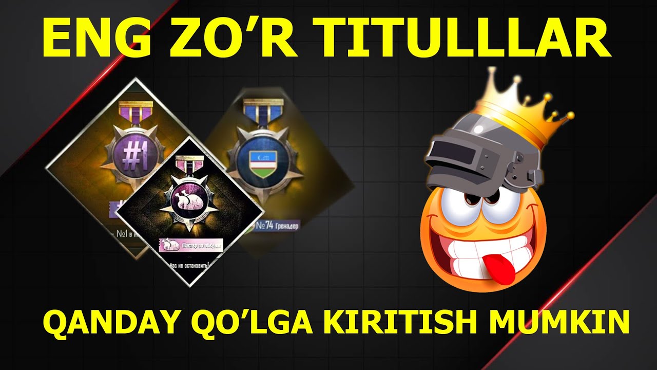 ENG ZO'R TITULLAR VA ULARNI QANDAY QO'LGA KIRITISH MUMKIN? - YouTube