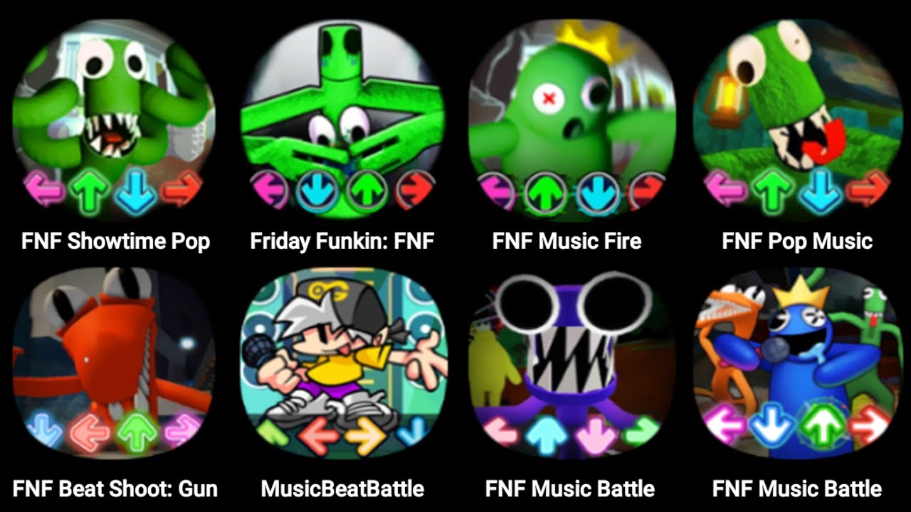 FNF Rainbow Friends But Everyone Sings it, FNF Showtime, Raptime Battle ...