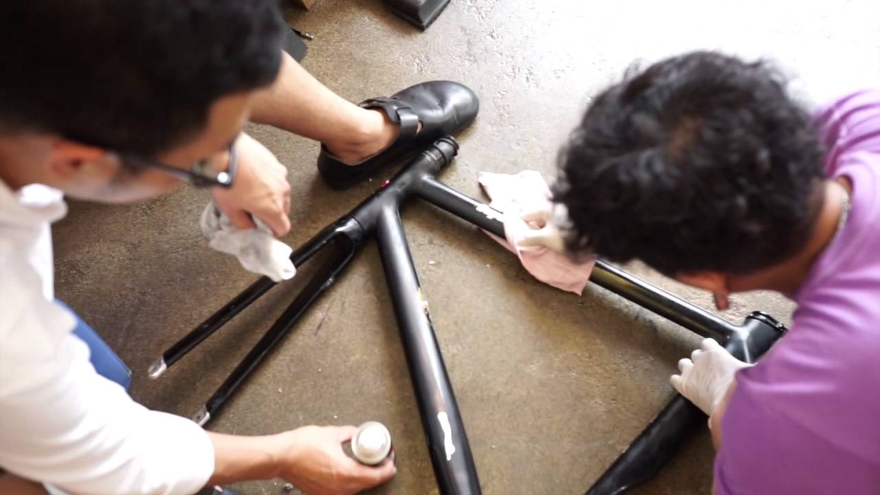 polishing a bike - YouTube